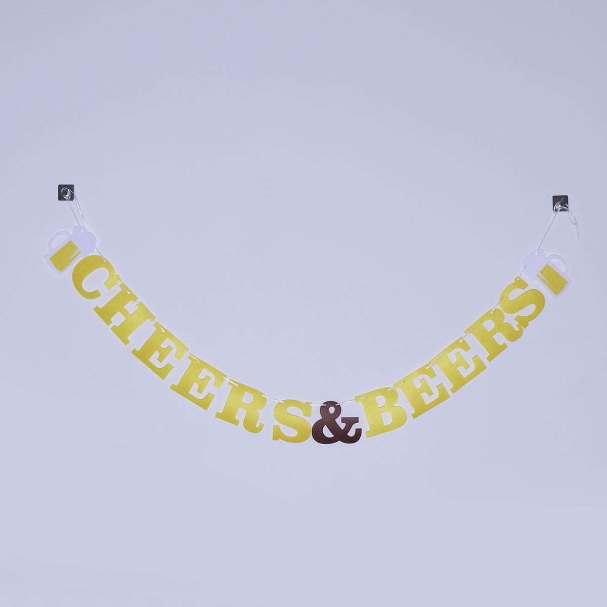FESTFENDS 1 Set Bunting Banner Non Woven Fabric Yellow 3m Long For ...