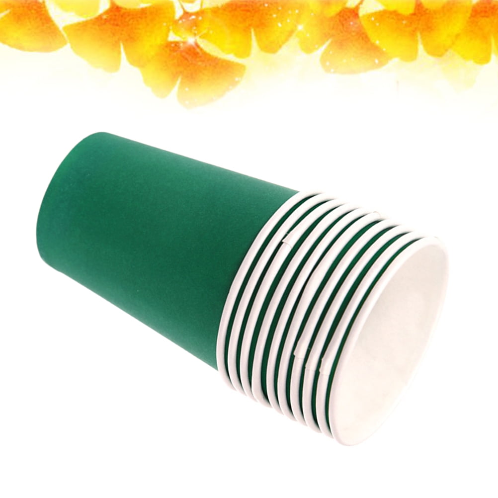 FESTFENDS Paper Drinking Cups for Classroom Green 100Pcs 2.8x2.8x3.3in ...