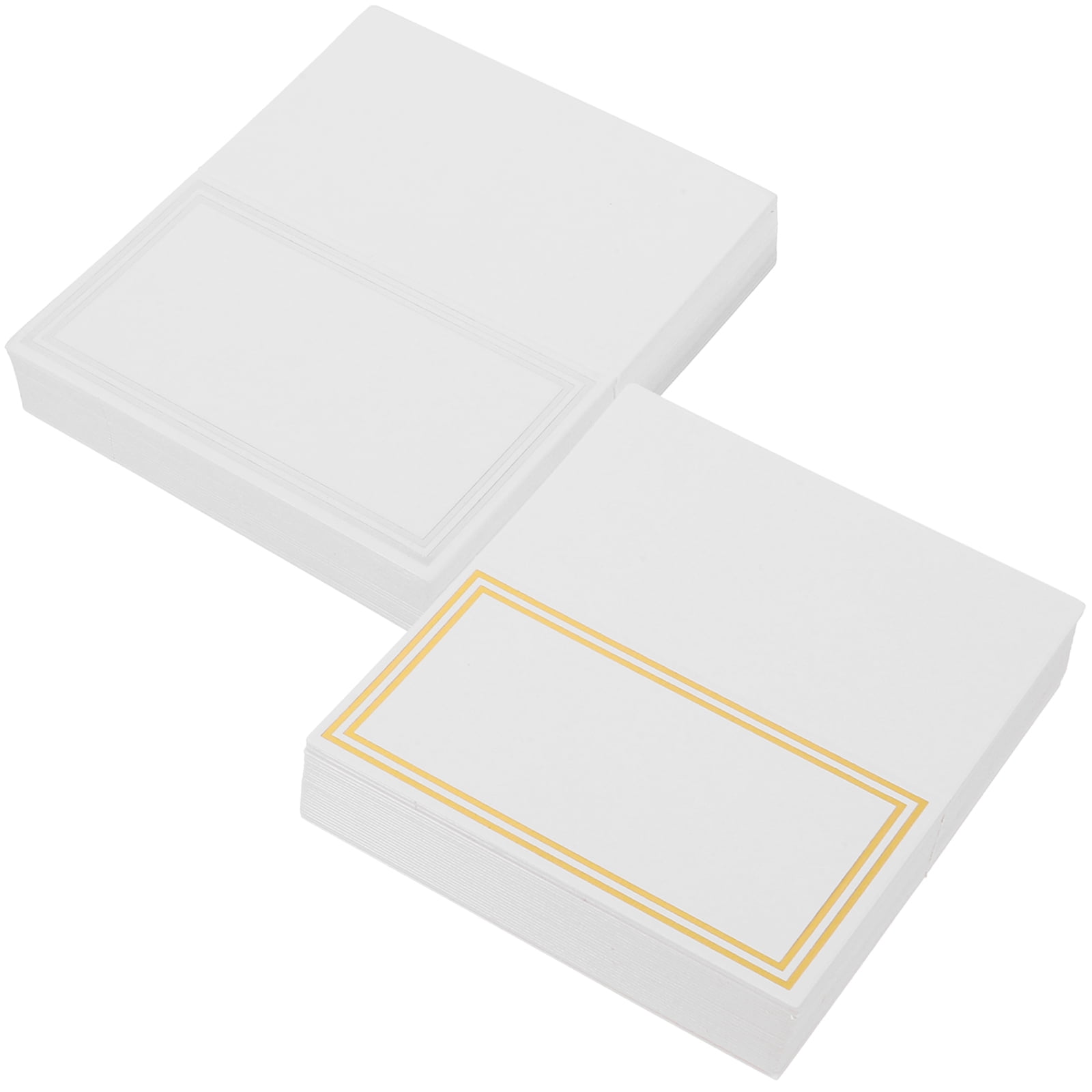 FESTFENDS 100Set Elegant Gold Silver Paper Tent Cards for Wedding and ...