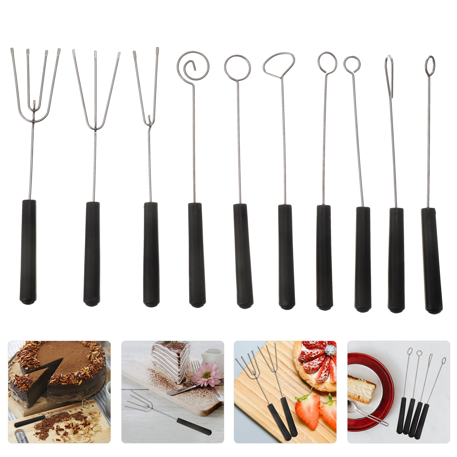 FESTFENDS 10Pcs Dessert Dipping Tool Set for Sweet and Savory Creations ...