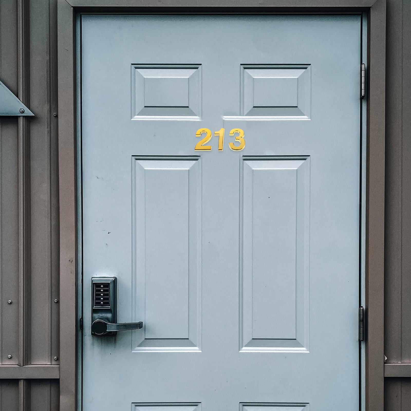 FESTFENDS 10Pcs Golden Acrylic 3D Floating Number Sign Address Numbers ...