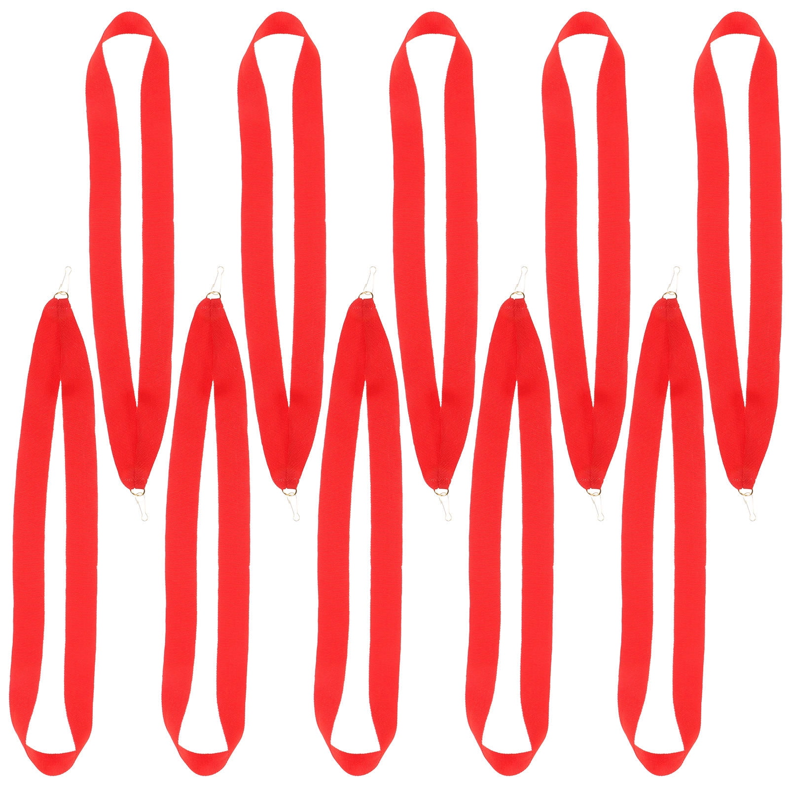 FESTFENDS 10Pcs Red Polyester Medal Ribbons for School Achievements and ...