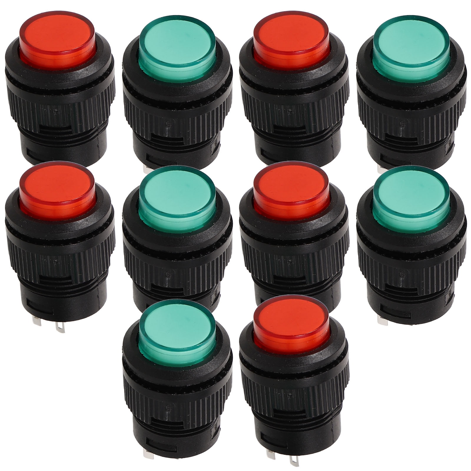 FESTFENDS 10Pcs Yellow Lighted Rocker Toggle Switch For Low Light ...