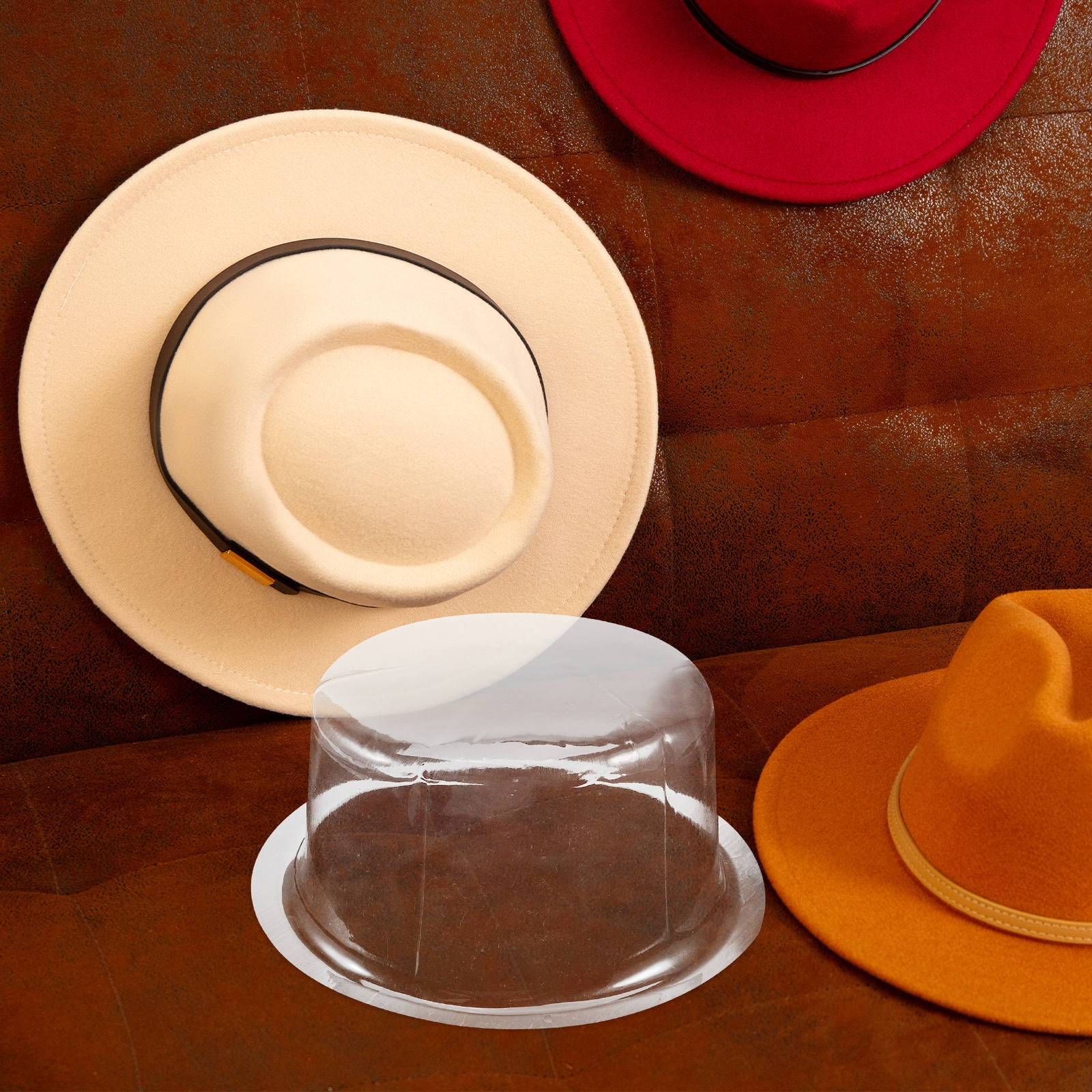 FESTFENDS 10Set Hat Shaper Insert PVC Plastic Round Top for Hat Storage ...
