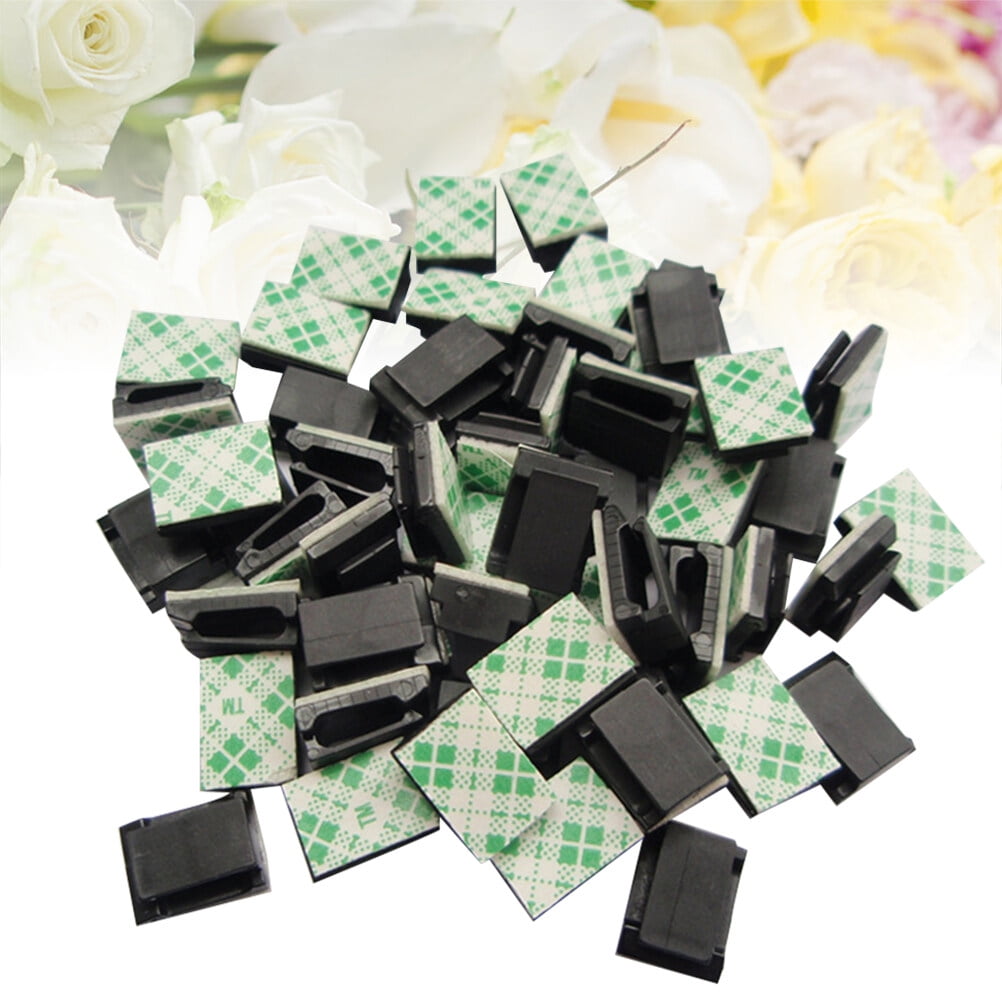 FESTFENDS 150Set R-Type Cable Clip Adhesive Fixed Wire Bases for ...