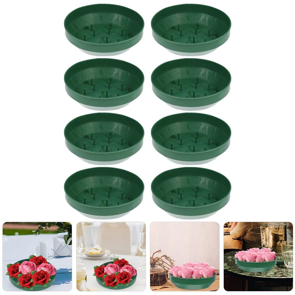 FESTFENDS 16Pcs Green Plastic Flower Foam Tray for Florists and Floral ...