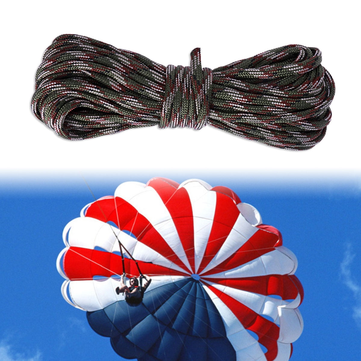 FESTFENDS 1Pack Camouflage Survival Rope for Emergency Preparedness ...
