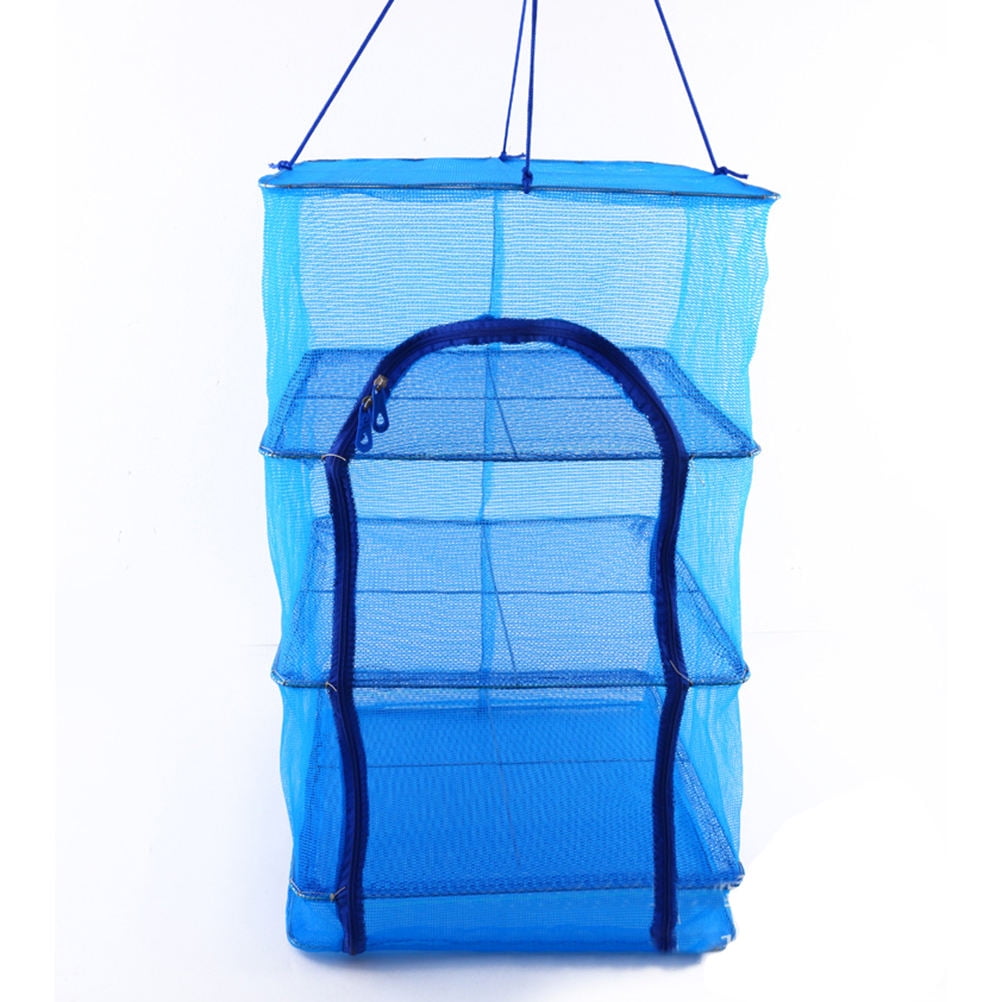 FESTFENDS Folding Drying Rack Blue Nylon Mesh 1Set For Household Users ...