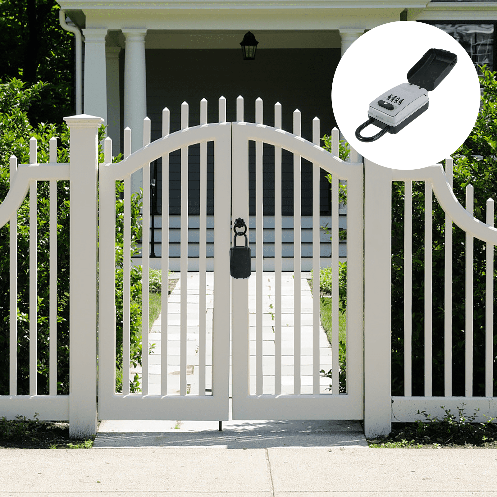 FESTFENDS 1Pack Gray Rectangular Lock Box for Keys with Code Ideal for ...