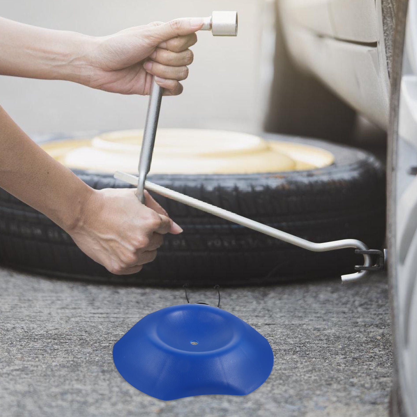 FESTFENDS 1Pcs Blue PP Camper Wheel Chock Wedge for RV Traveling ...