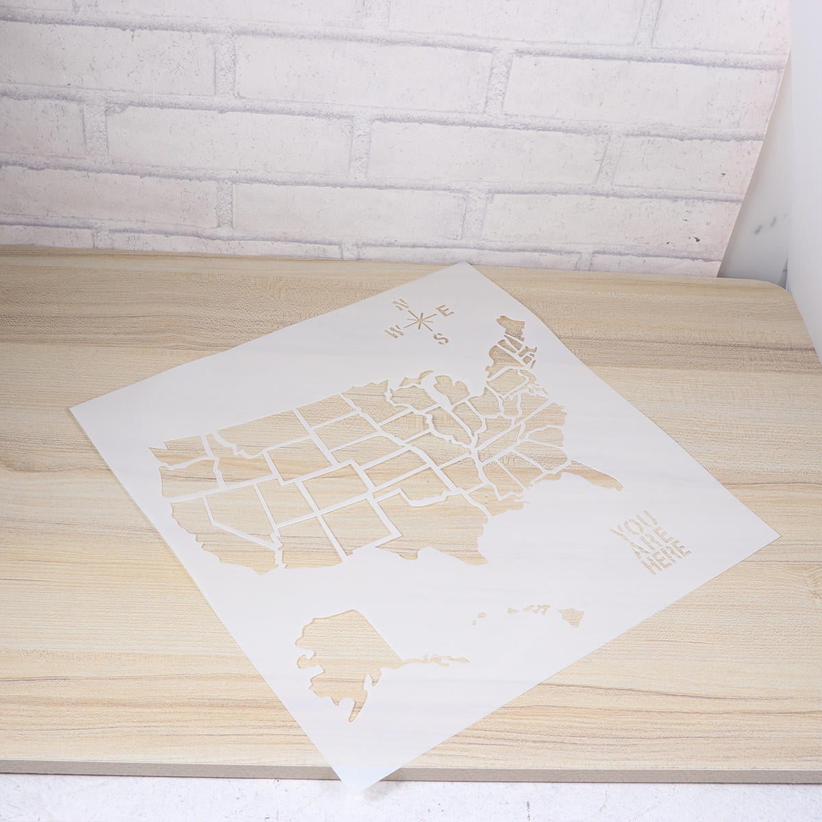 FESTFENDS 1Pcs Drawing Stencils Multi Color Pentagram Shape Reusable ...