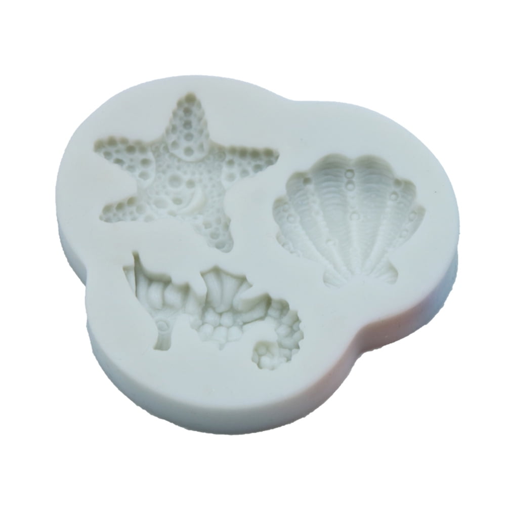 FESTFENDS 1Pcs Grey Silicone Mold Sea Animal Shape 3D Baking Molds for ...