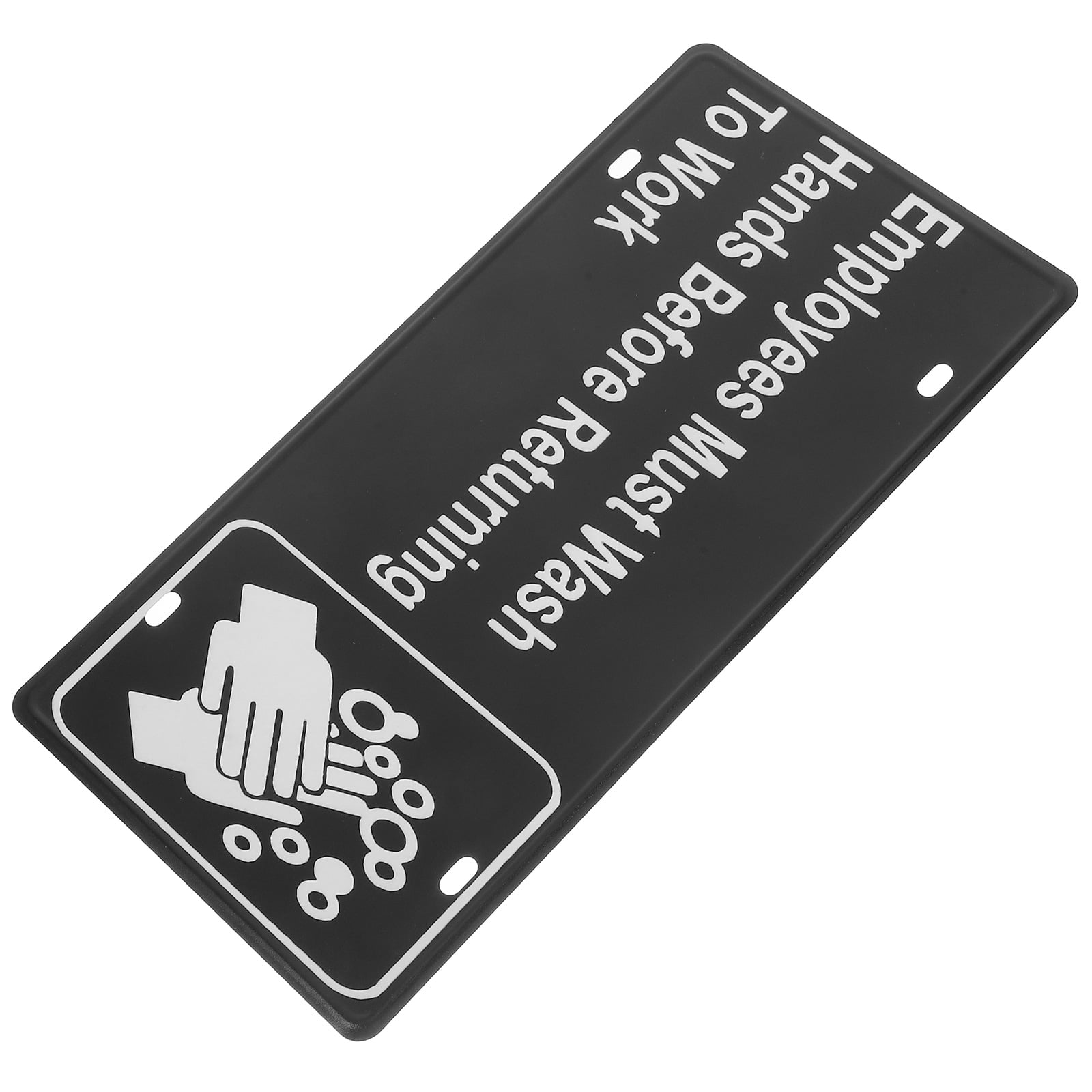 FESTFENDS 1Pcs Hand Wash Sign Rectangular Iron For Restaurants Bars ...