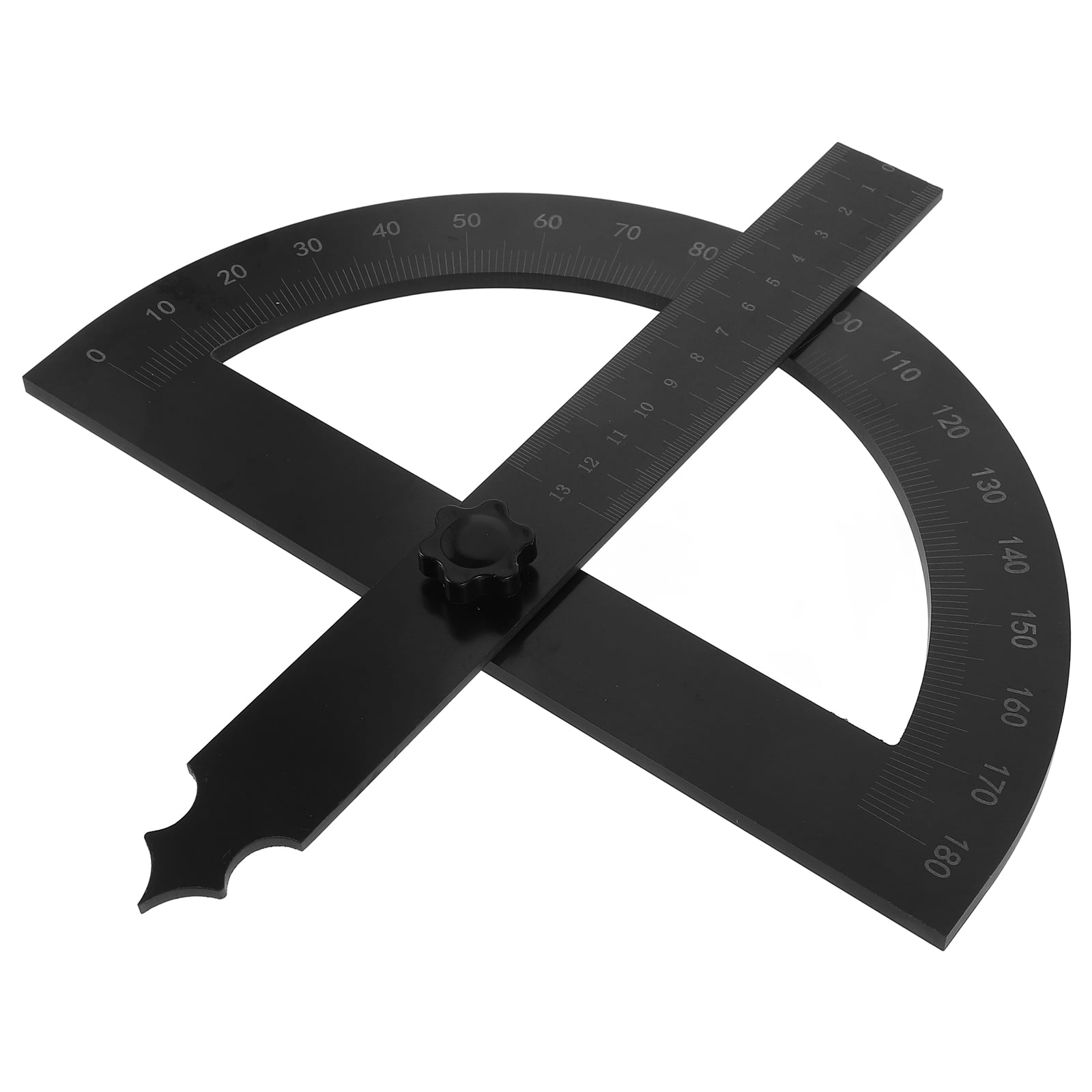 FESTFENDS 1Pcs Metal Ruler Protractor for Drawing and Engineering with ...