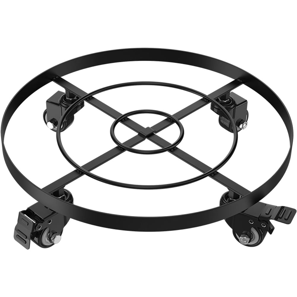 FESTFENDS 1Set Black Flowerpot Stand with Caster for Garden Pots 10 ...