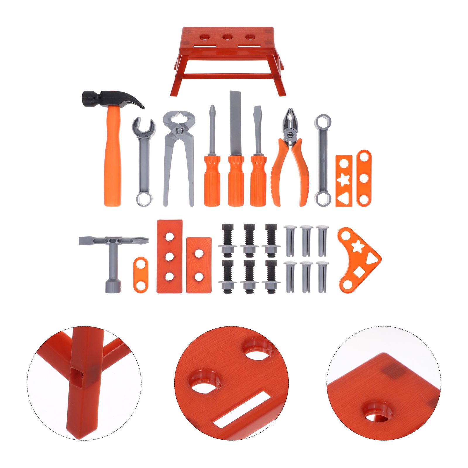 FESTFENDS 1Set Kids Construction Set Assorted Color 15X9Cm Pretend To ...