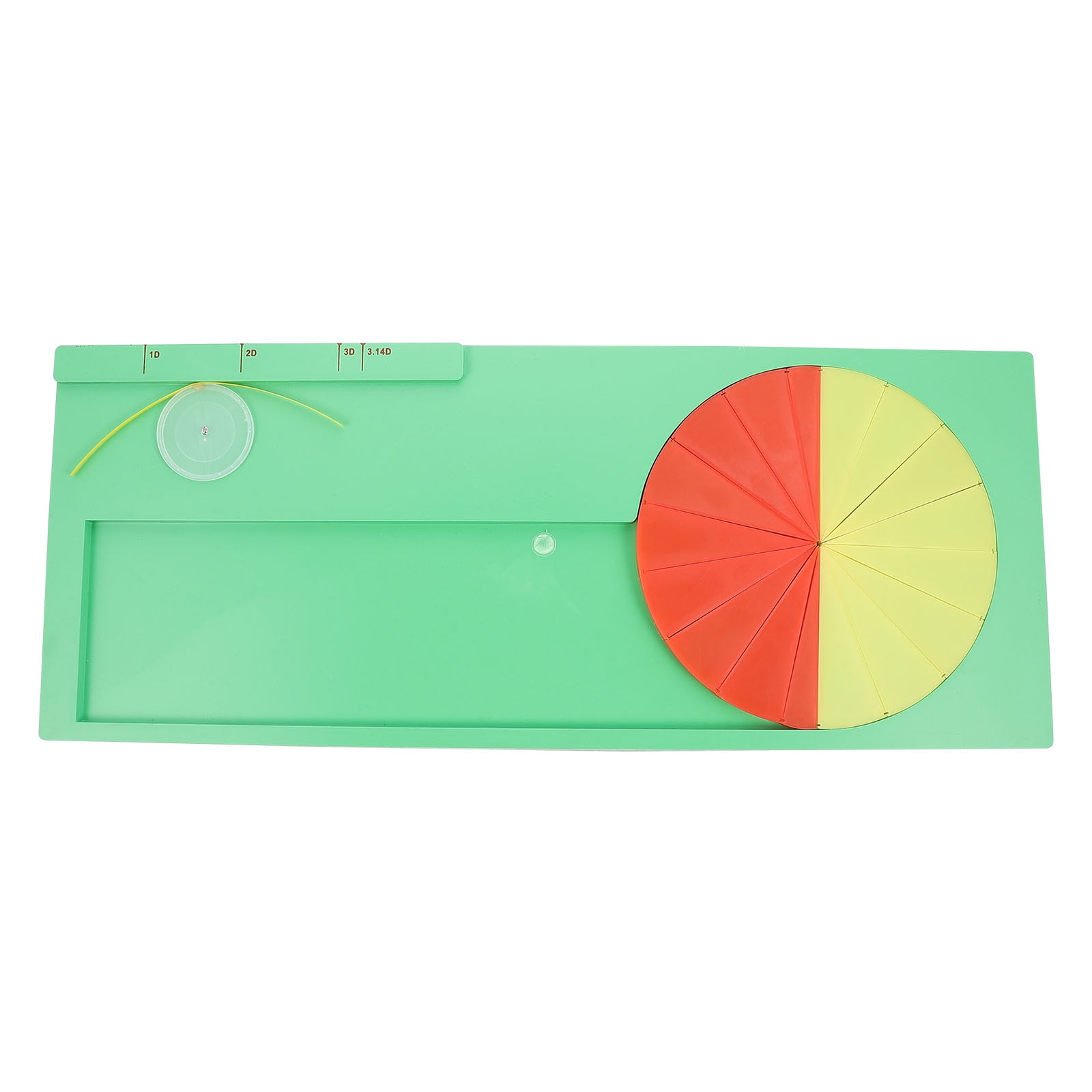 FESTFENDS 1Set Math Tools Green Plastic Circular Area Calculation Tool ...