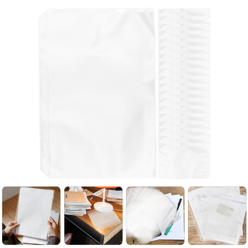 FESTFENDS Binder Inserts Waterproof 20Pcs Storage Protection - Walmart.com