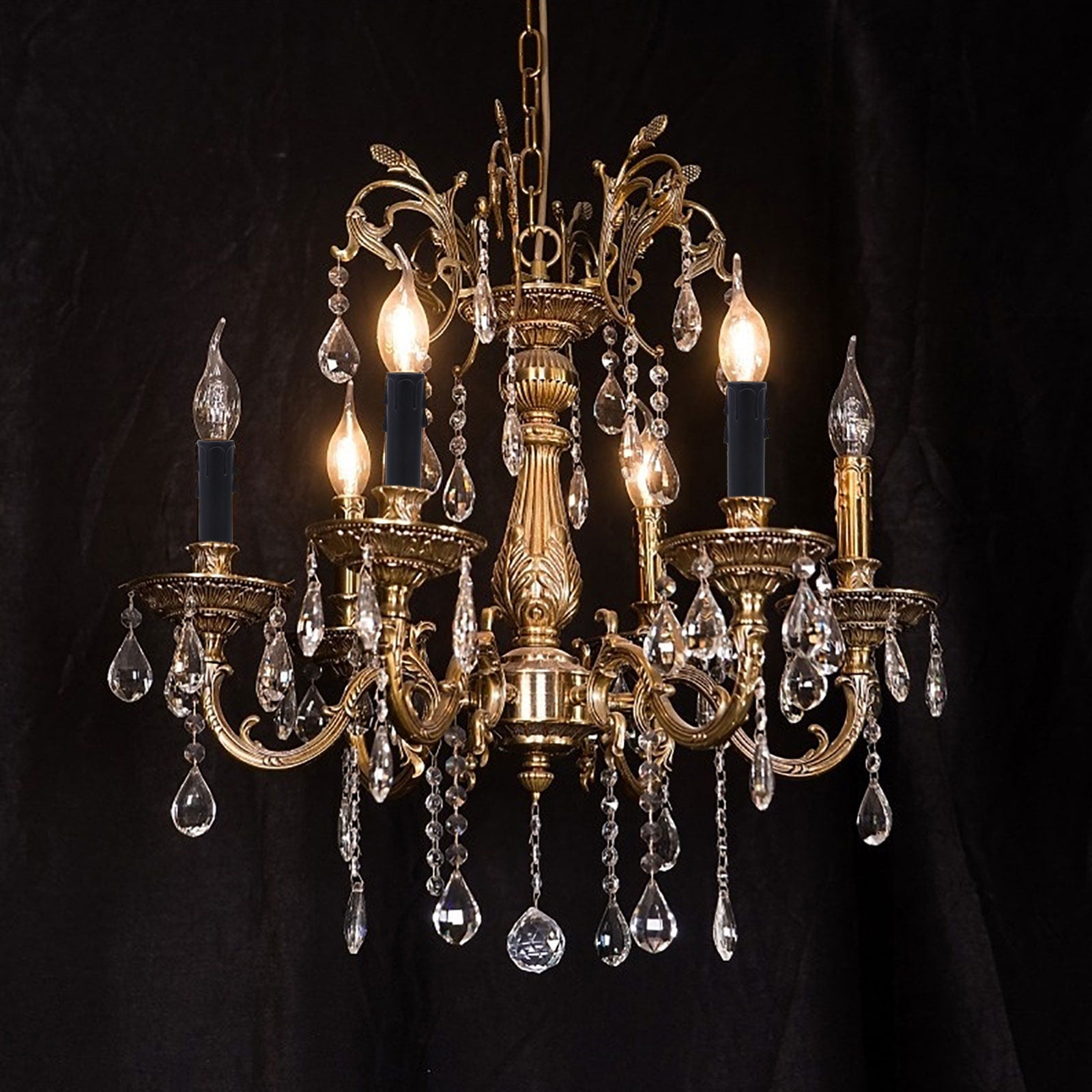 FESTFENDS 20Set Black Cylindrical Candle Socket Covers Replacement for ...