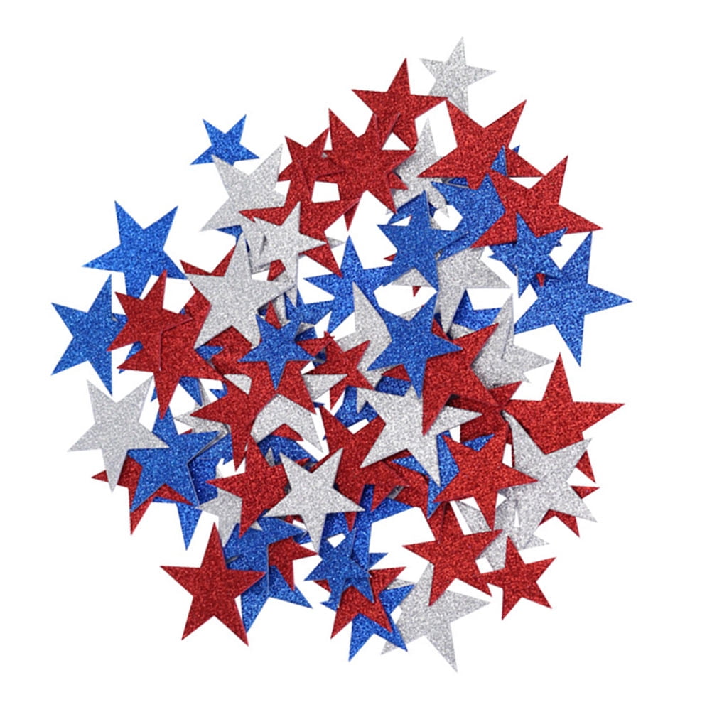 FESTFENDS 250Pcs Wall Decals Pentagram Shape Assorted Color EVA ...