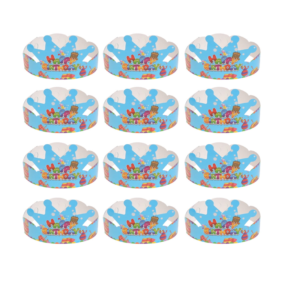 FESTFENDS 25Pcs Birthday Party Hat Paper Crowns Bulk for Kids and ...