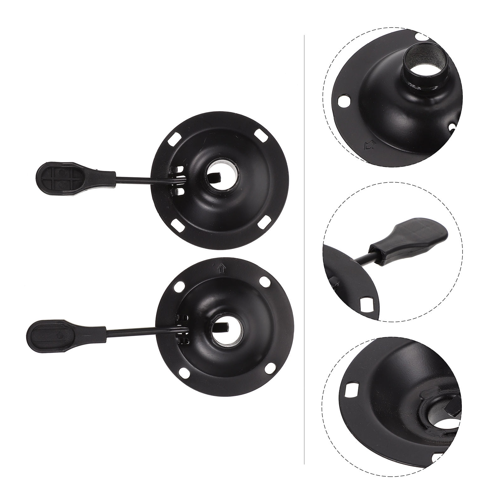 FESTFENDS 2Pcs Iron Chair Chassis for Swivel Chair Accessories 9.82X5 ...