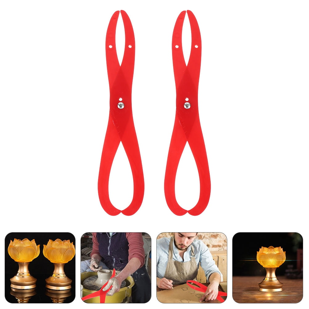 FESTFENDS 2Pcs Plastic Clay Caliper for Clay Sculpture and Pottery ...