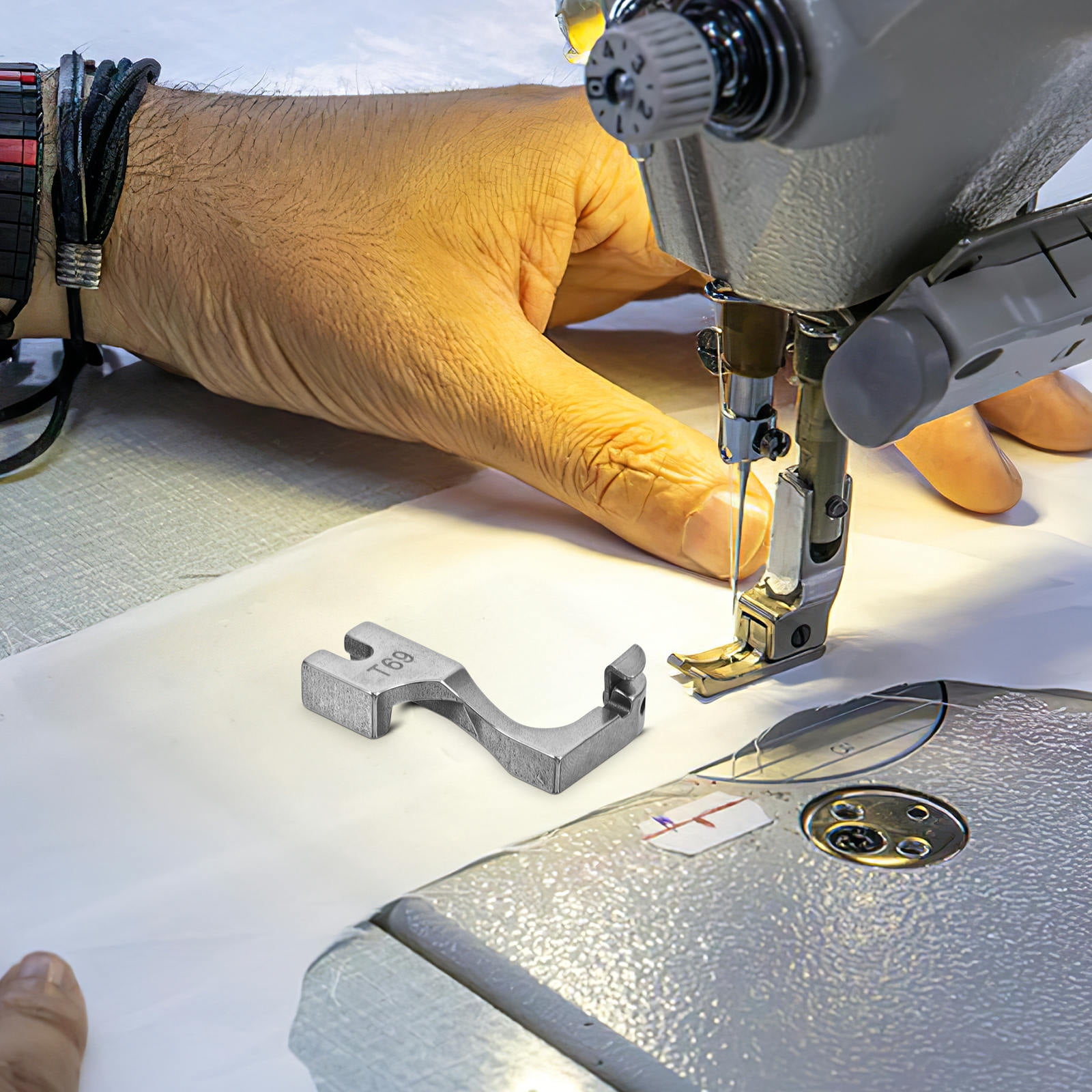 FESTFENDS 2Set Adjustable Invisible Zipper Foot Steel Single-Sided T69 ...