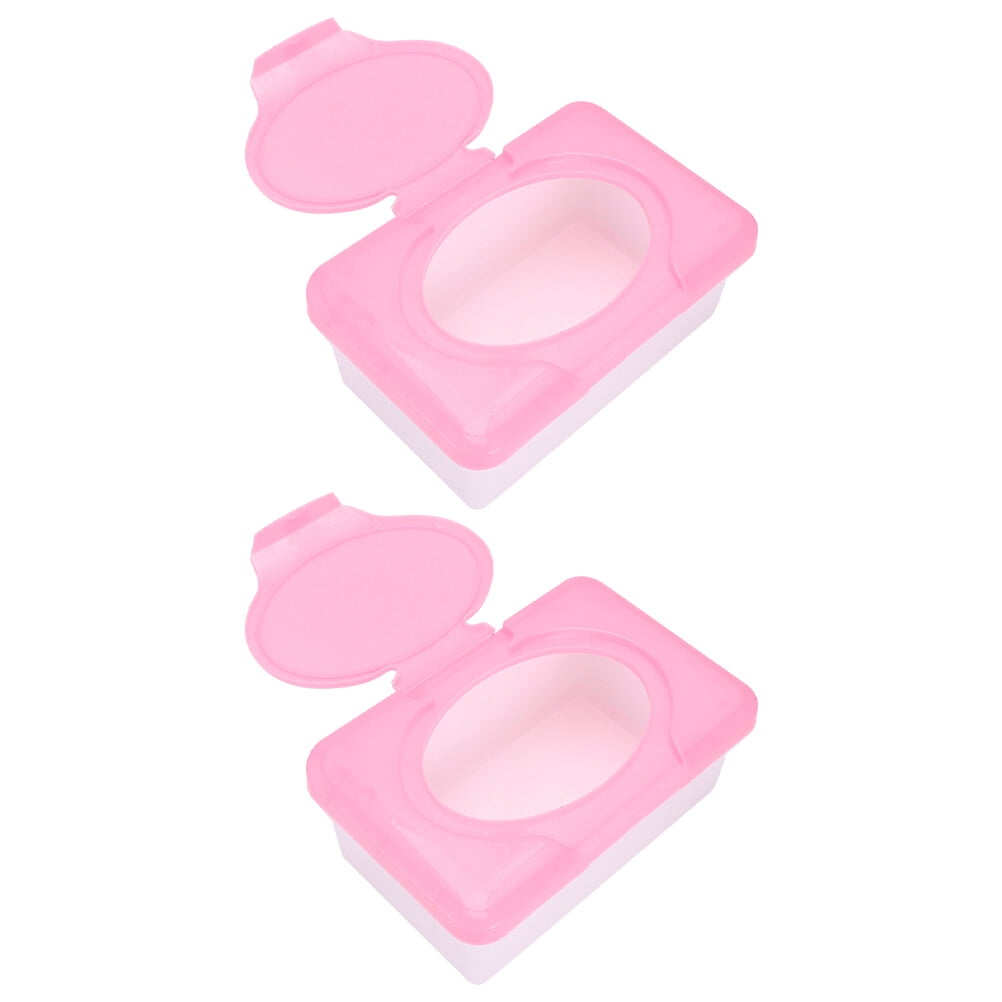 FESTFENDS 2Set Pink Tissue Box for Bathroom Decorative Refillable ...