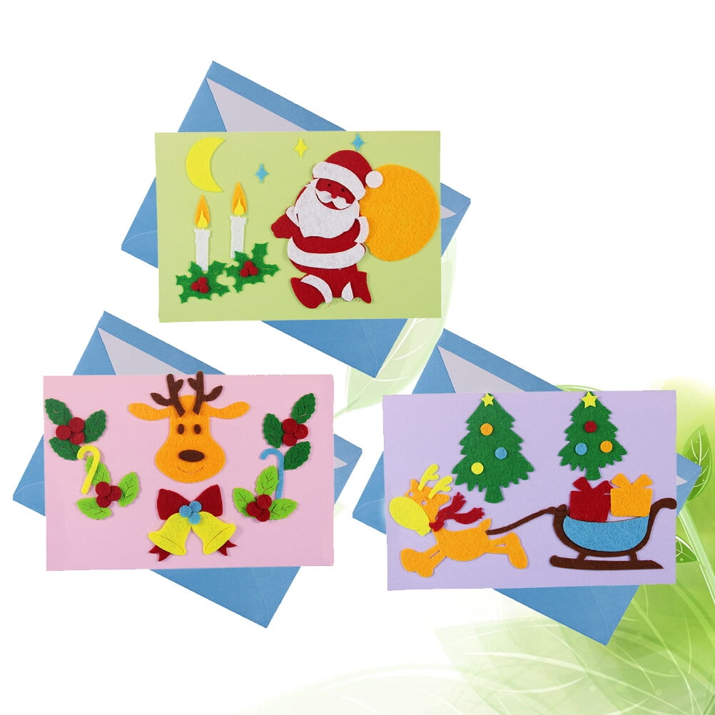 FESTFENDS 3PCS DIY Cards Making Materials Assorted Color Card Making ...