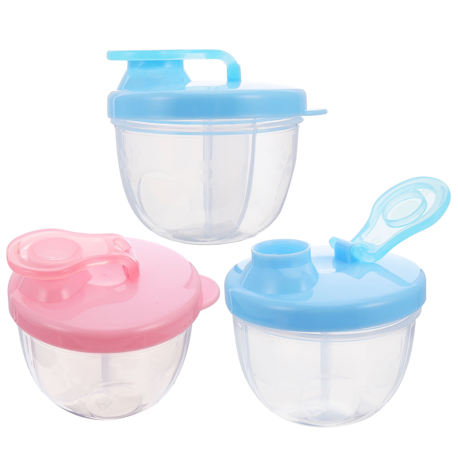 FESTFENDS 3pcs Box Dispenser Milk Powder Organizer With 3 Compartments ...