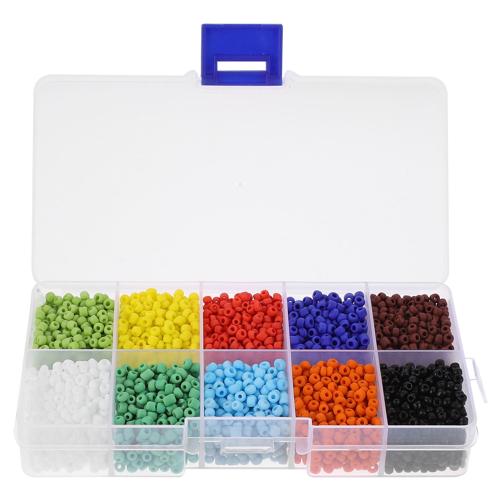 FESTFENDS 4500Pcs Small Beads Assorted Color for Diy Crafts and present ...