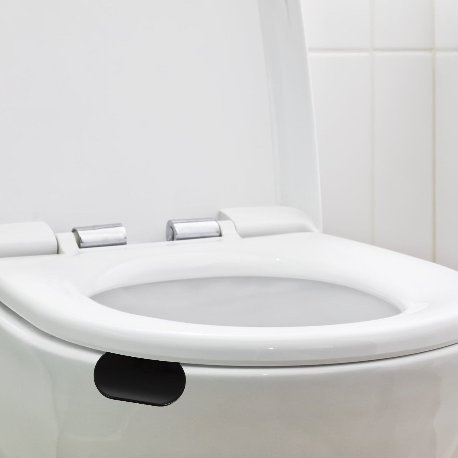 FESTFENDS 4Set Toilet Seat Handle Black PC Self-adhesive Design for ...