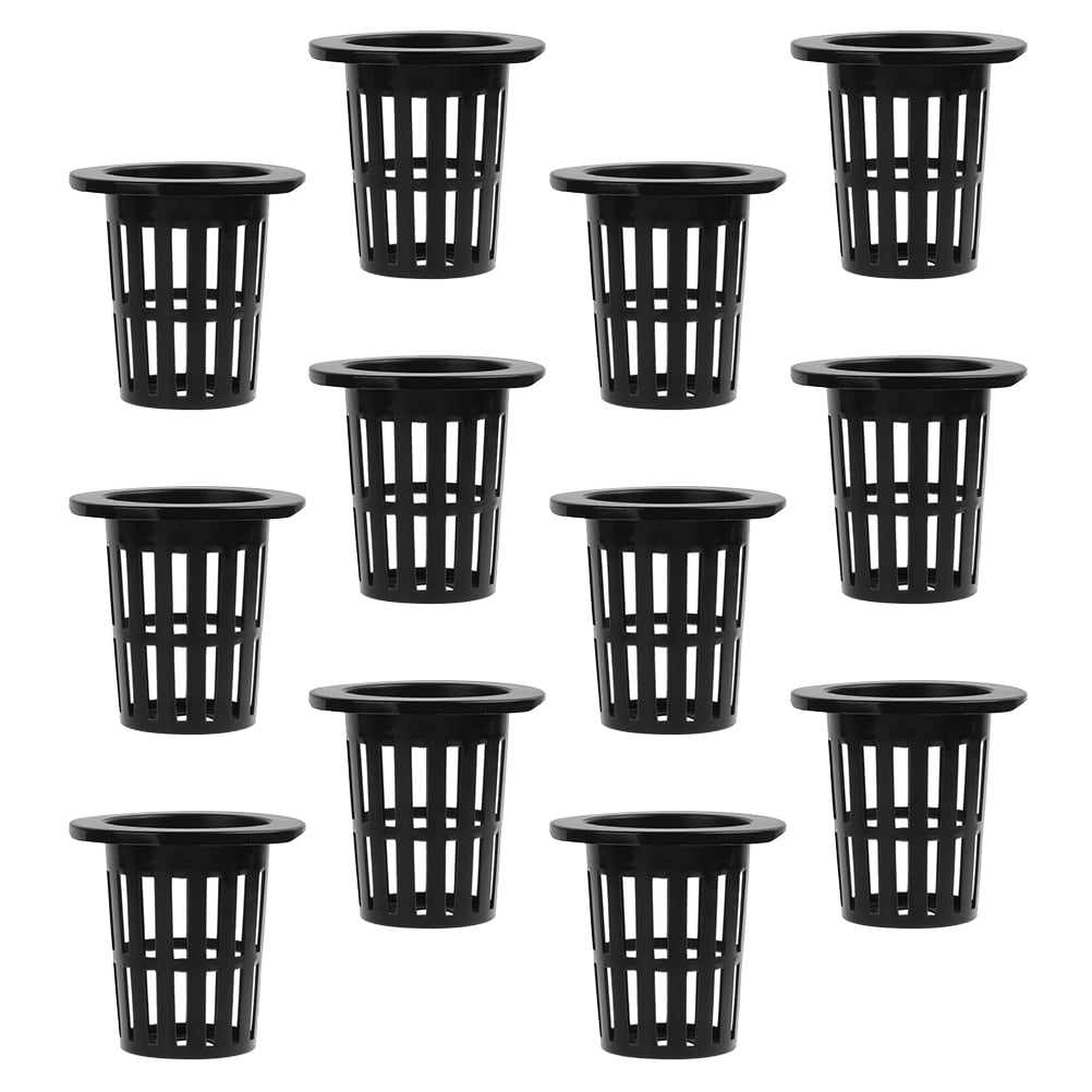 FESTFENDS 50Pcs Plant Growing Net Pot Black for Stability 2.75x2.75x2 ...
