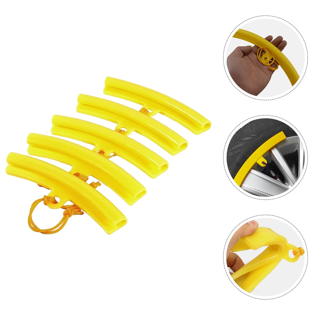 FESTFENDS 5Pcs Yellow Plastic Car Rim Edge Protector for Mechanics and ...