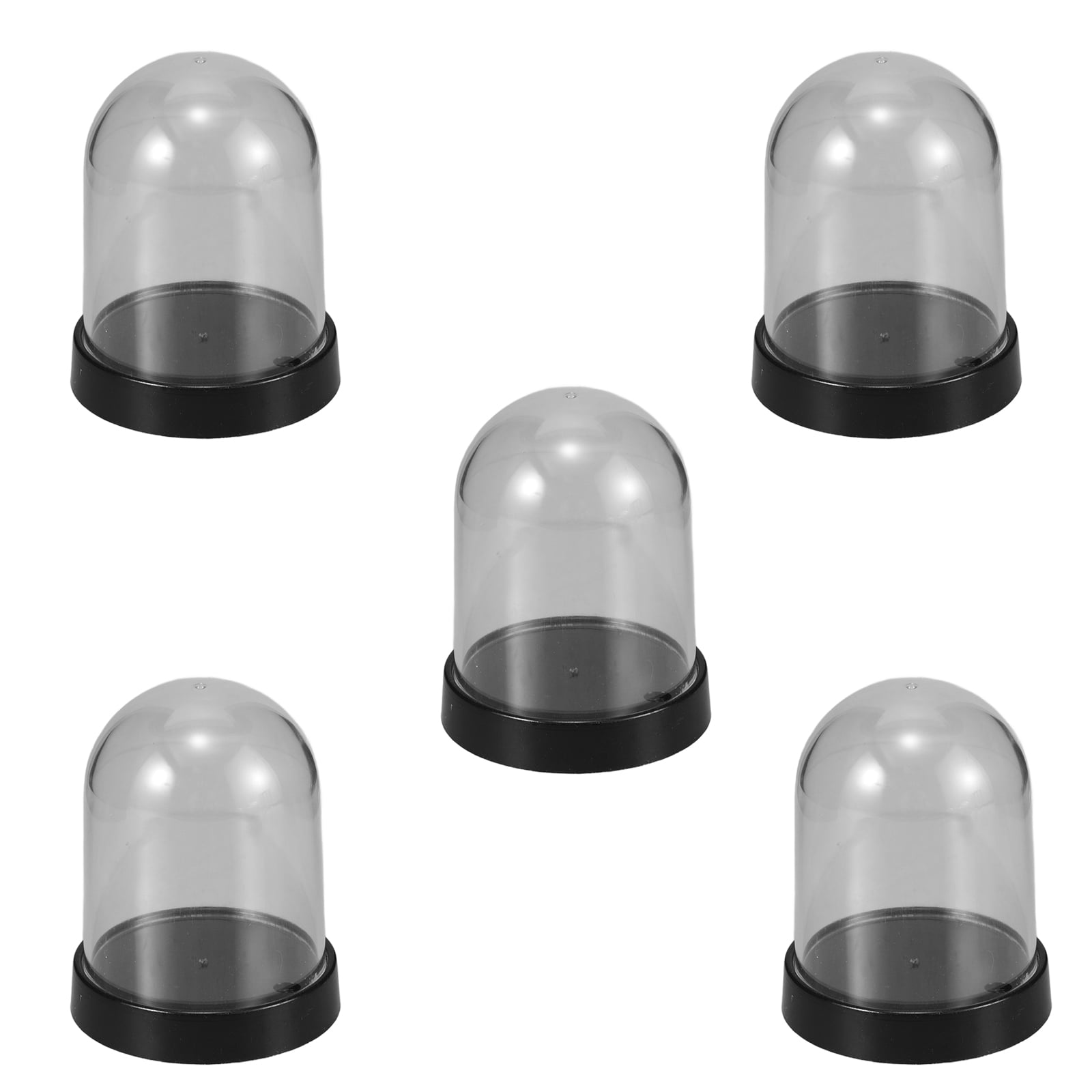 FESTFENDS 5Sets Cloche Dome Clear Plastic Simple and Decor - Walmart.com