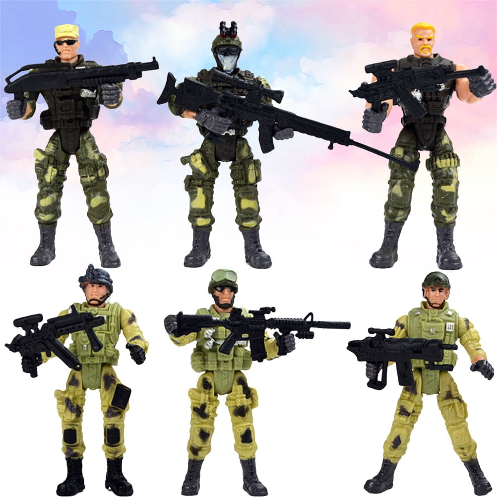 FESTFENDS 6Pcs Mini Army Figures Special Forces Toys for Boys and Girls ...