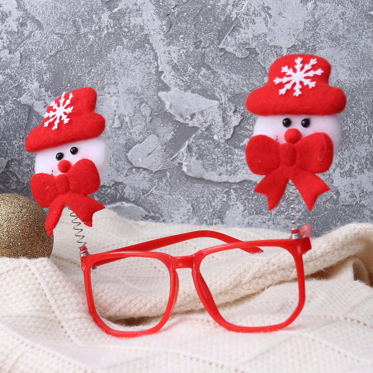 FESTFENDS 6Set Plastic Cloth Masquerade Party Photo Booth Props Glasses ...