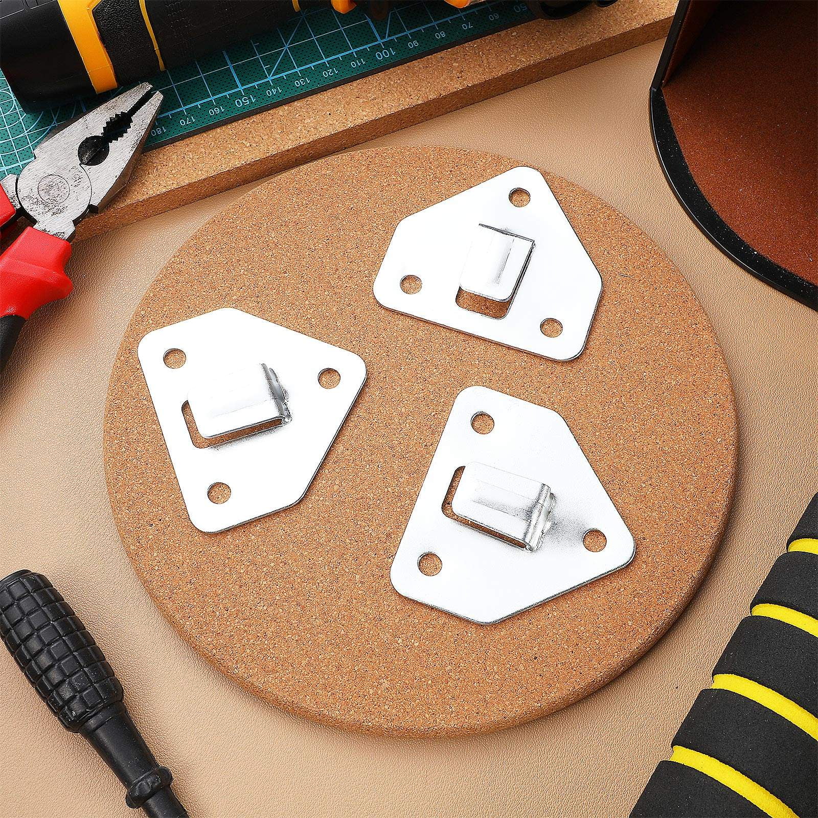 FESTFENDS Fire Extinguisher Hanging Hook Iron 8Pcs 2.4X2.4X0.3In Wall ...