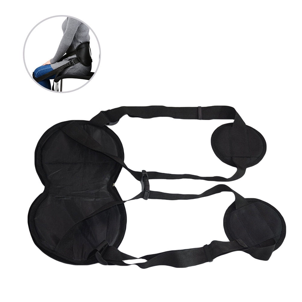 FESTFENDS Back Braces for Posture 1Set Black Fabric Sponge Ergonomic ...