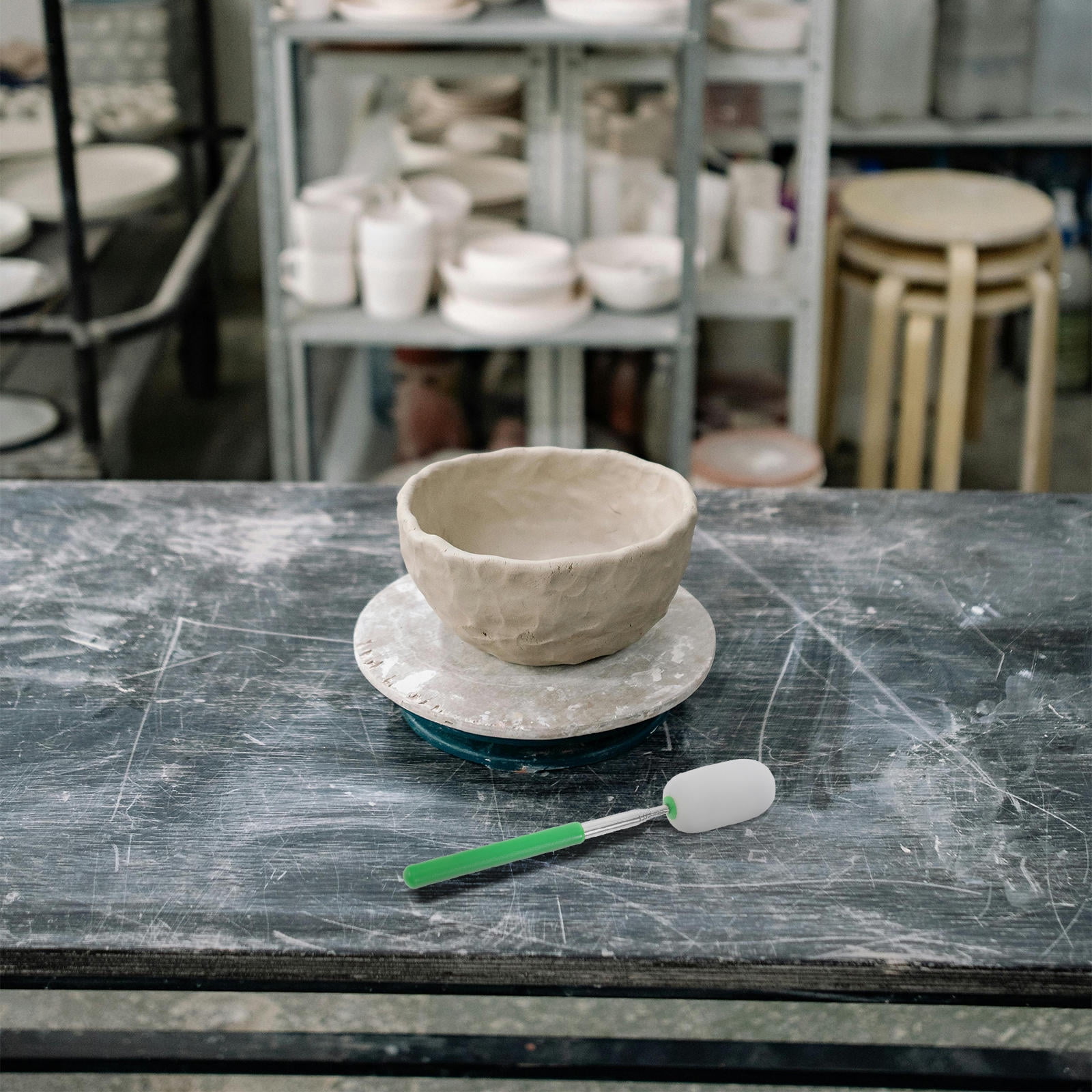 FESTFENDS Ceramic Shaping Tools 1Pack Pottery Sponge Stick for Water Absorption Experienced ...