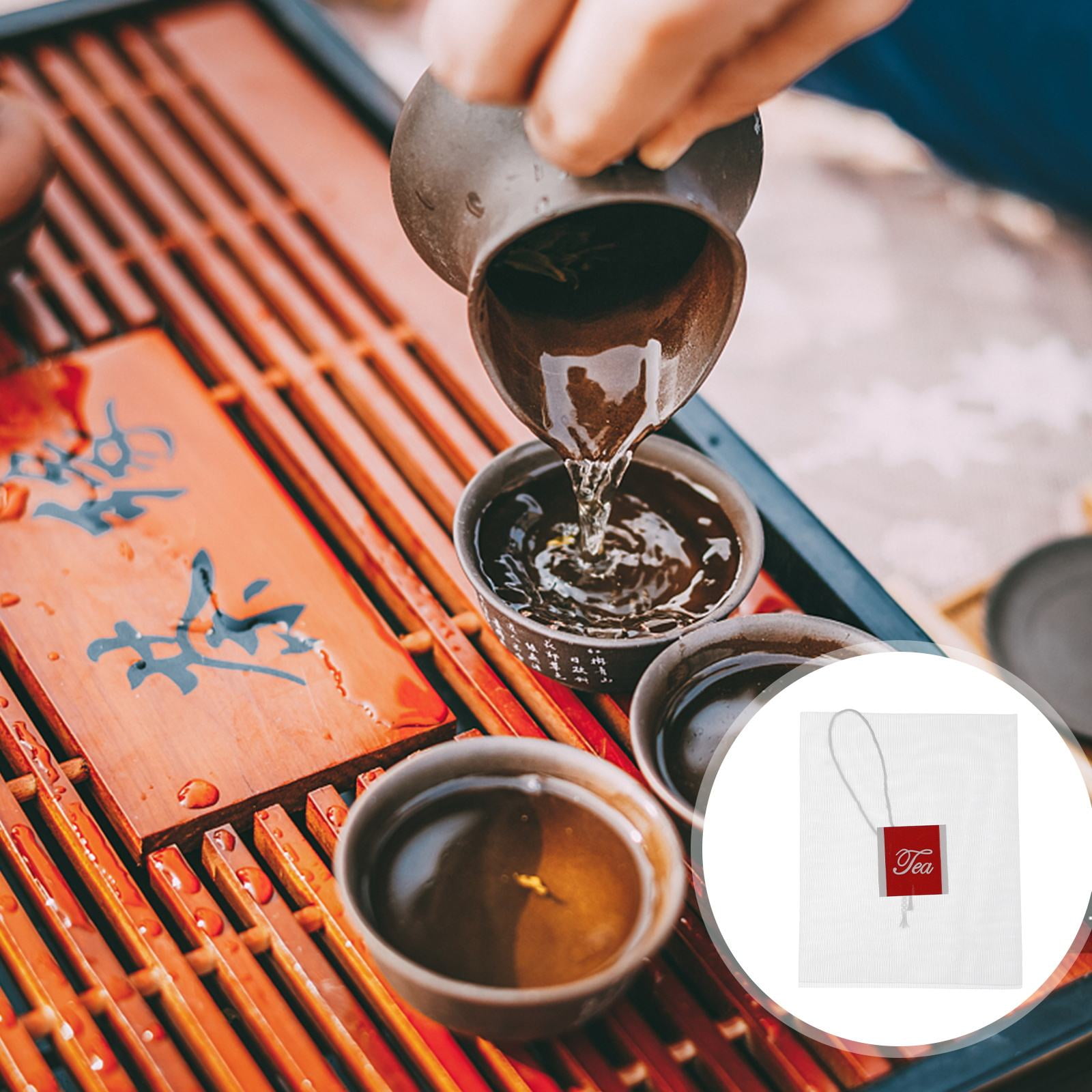 FESTFENDS Disposable Tea Filter Bags for Drinks Made of Nylon Heat ...