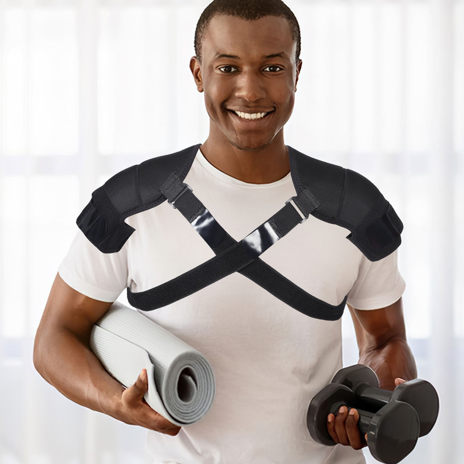 FESTFENDS Double Shoulder Brace 1Pcs Stability Enhancement for Athletes ...