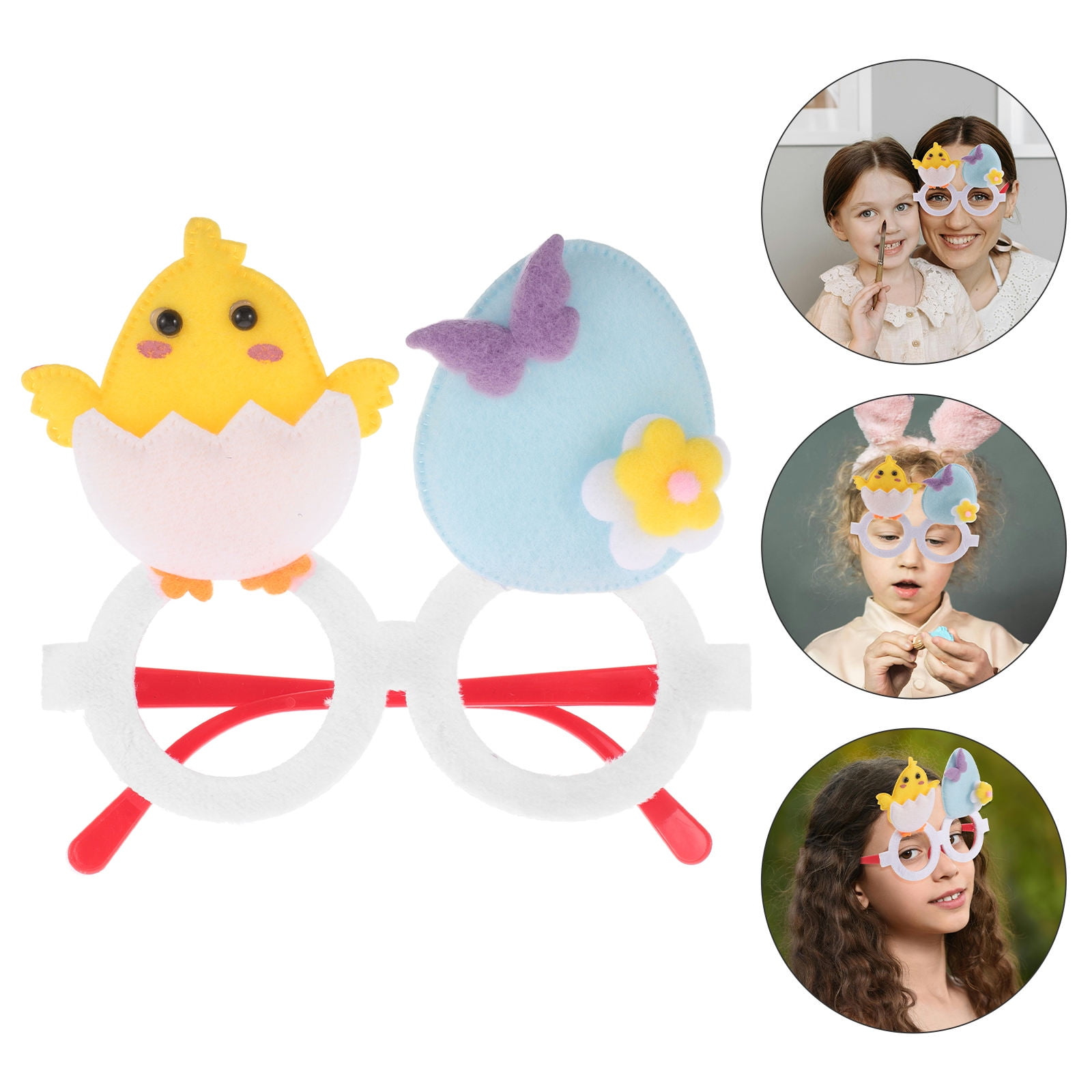 FESTFENDS Easter Party Eyewear 1Pack Bunny Glasses Frames Fun Photo ...