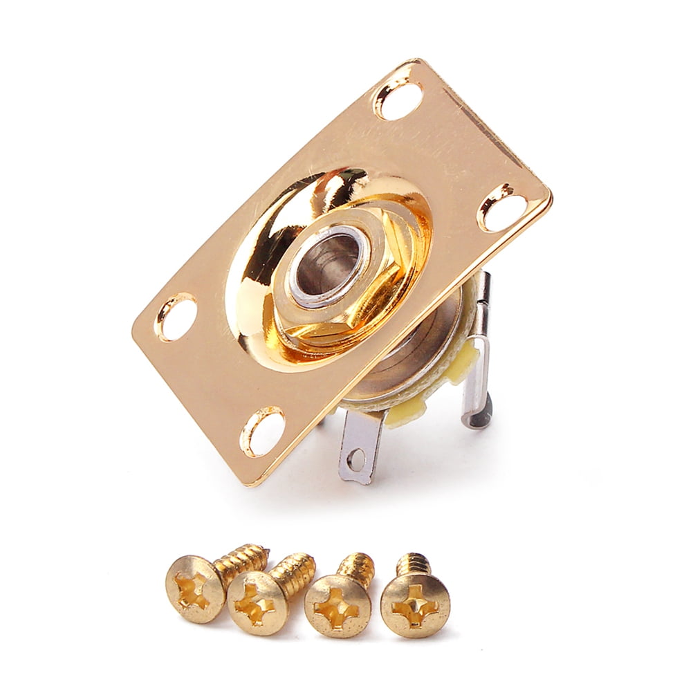 FESTFENDS Electric Guitar Accessories 1Set Brass Multi Pickup Jack Plug ...