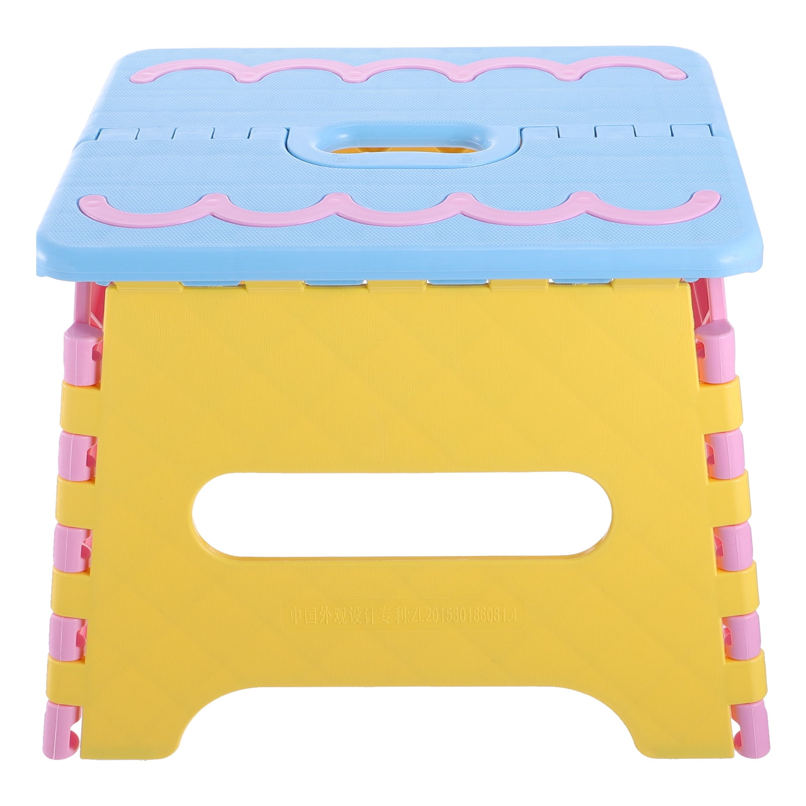 FESTFENDS Folding Step Stool Assorted Color Plastic Rectangular ...