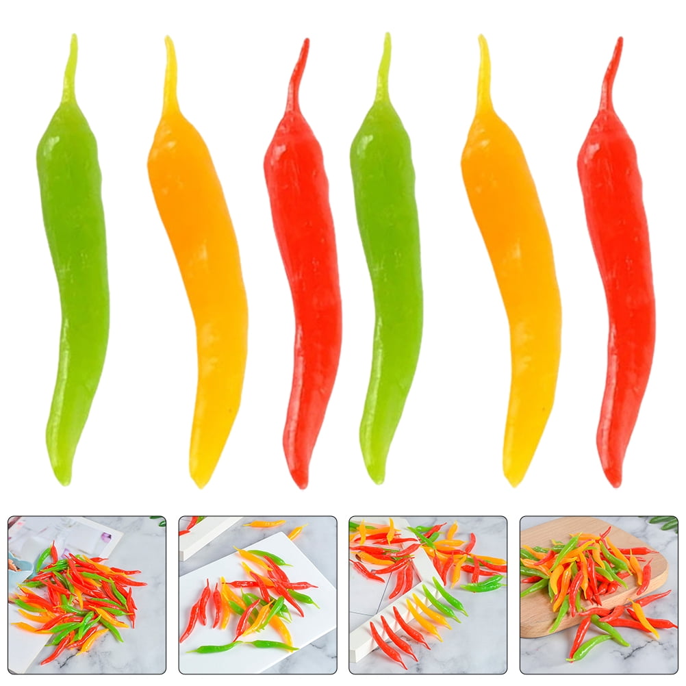 FESTFENDS Imitation Chili Pepper Models 30 Pack Realistic Artificial ...