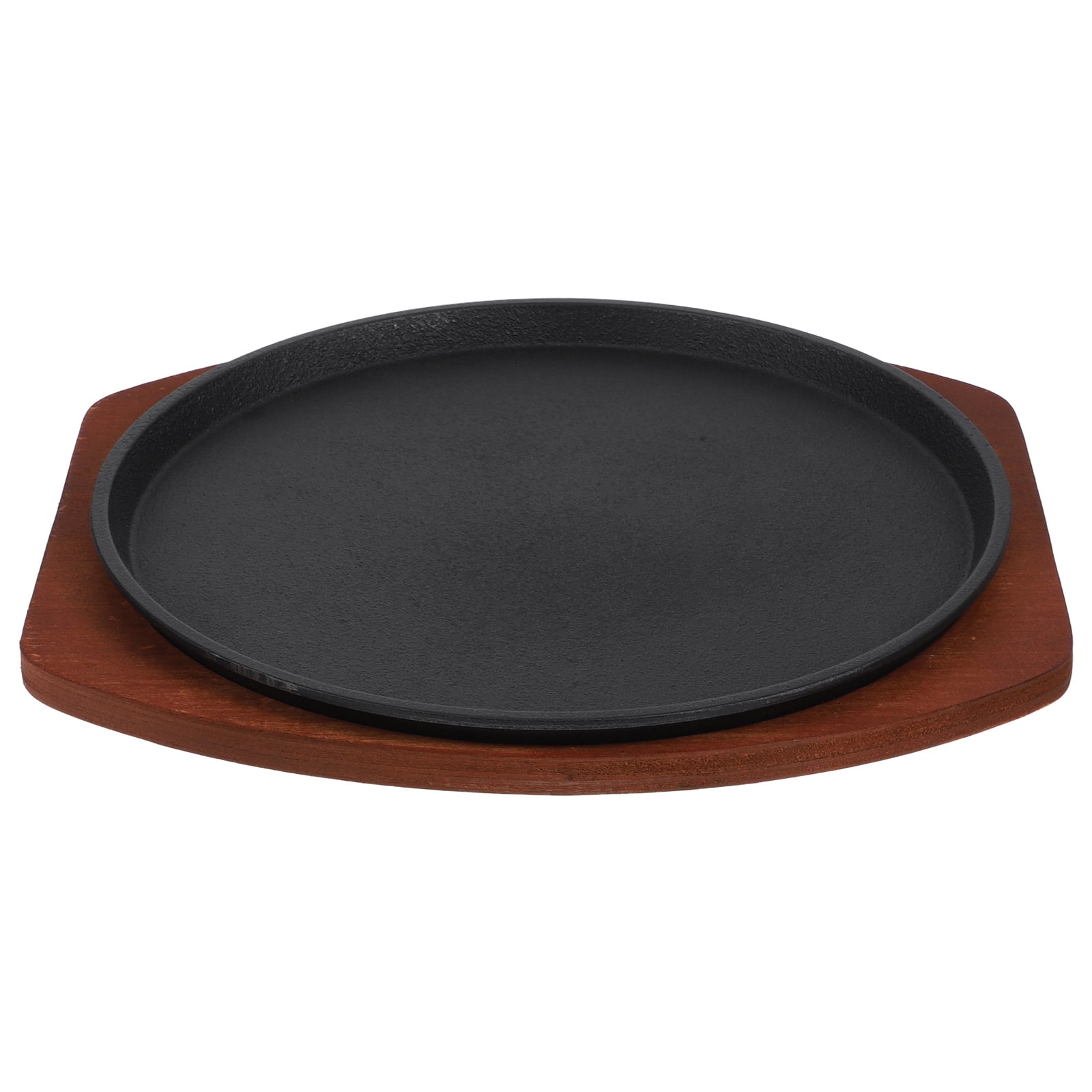 FESTFENDS Iron Fajita Plate Set 25cm Diameter for Home Cooking and ...