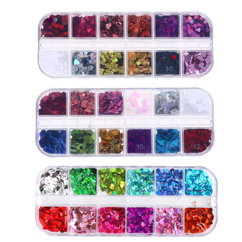 FESTFENDS Nail Decals 3 Boxes Assorted Color for Handicraft Production ...