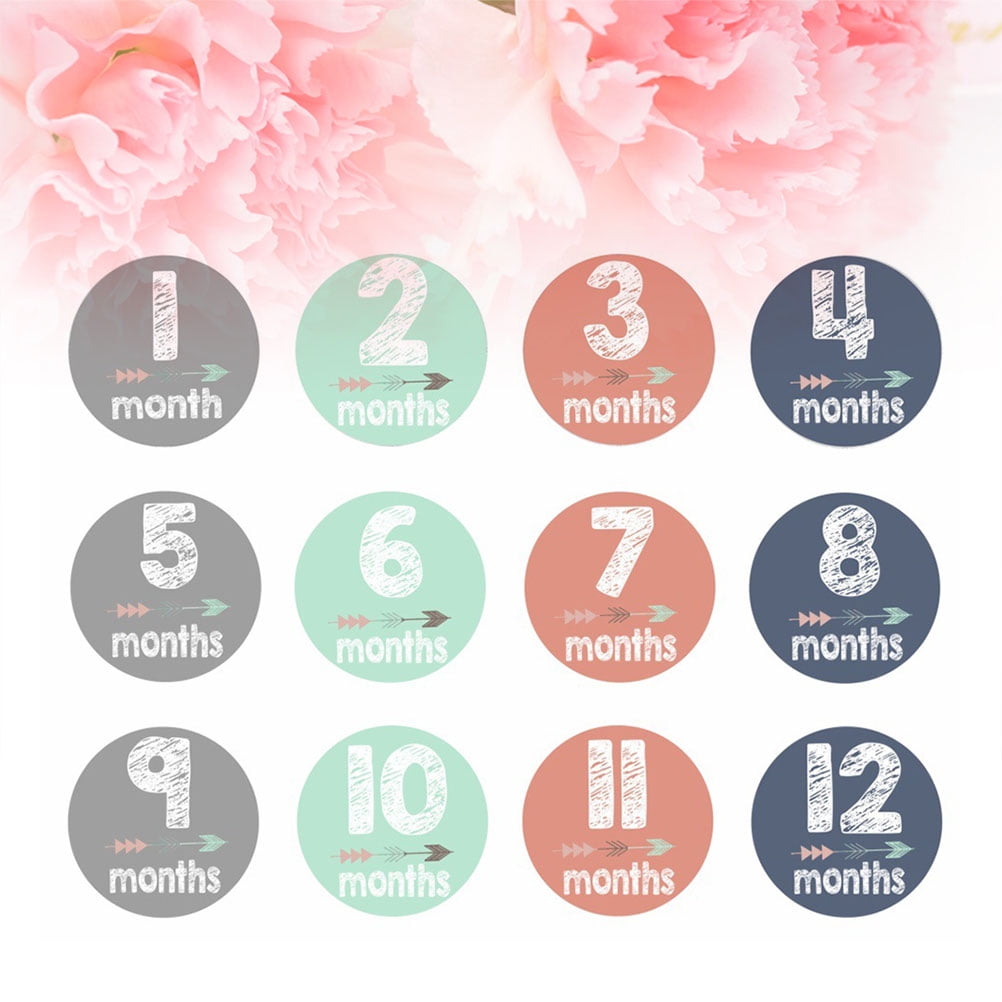 FESTFENDS Self-Adhesive Baby Stickers 24Set for Newborn and Infants ...